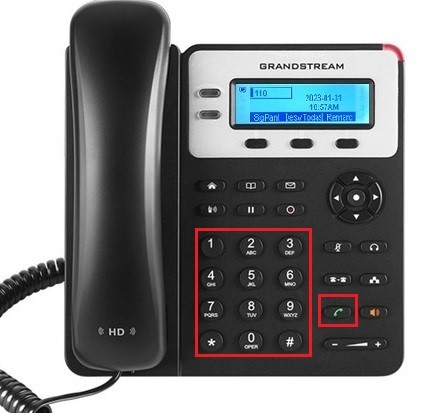 transferir llamada en telefonos IP grandstream.